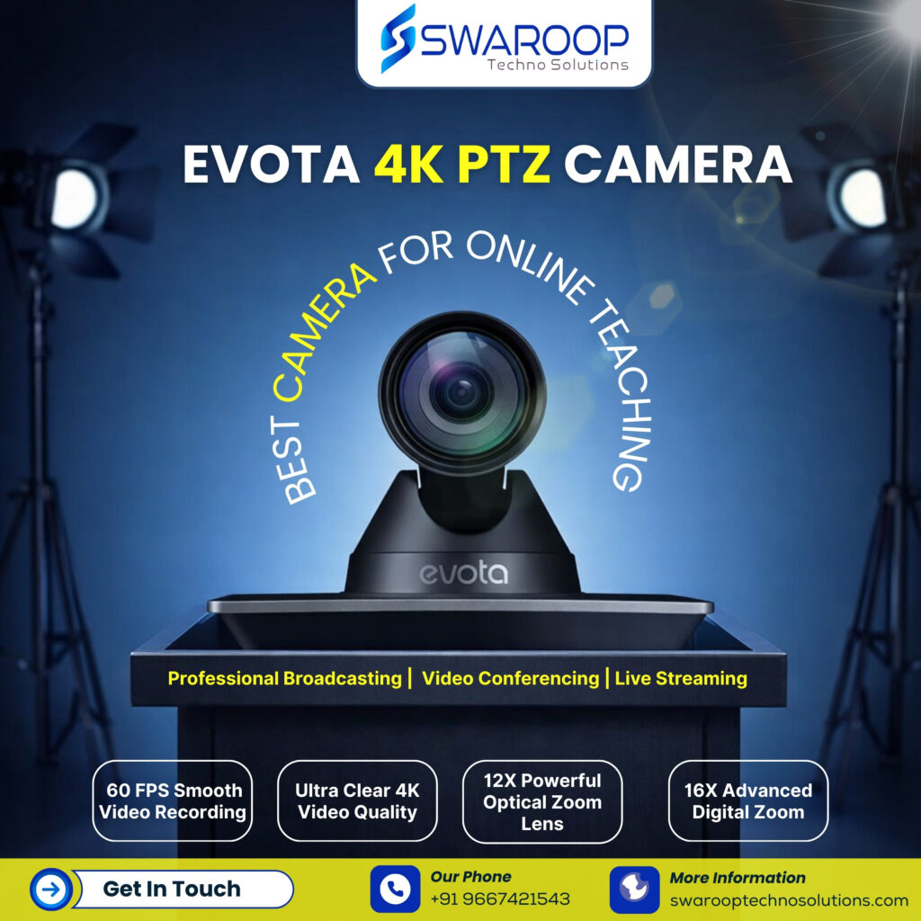 Evota 4K PTZ Camera | Best Camera for Online Teaching | Online Teaching ...