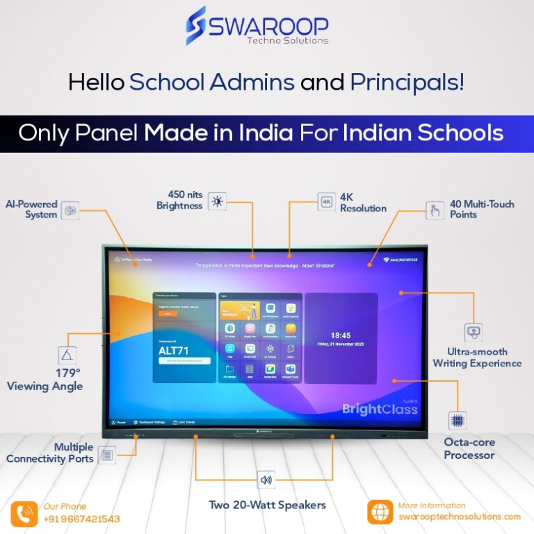 Cybernetyx EyeRIS A10 Interactive Flat Panel | AI Cybernetyx Smart Board | Android 14.0 | White ...